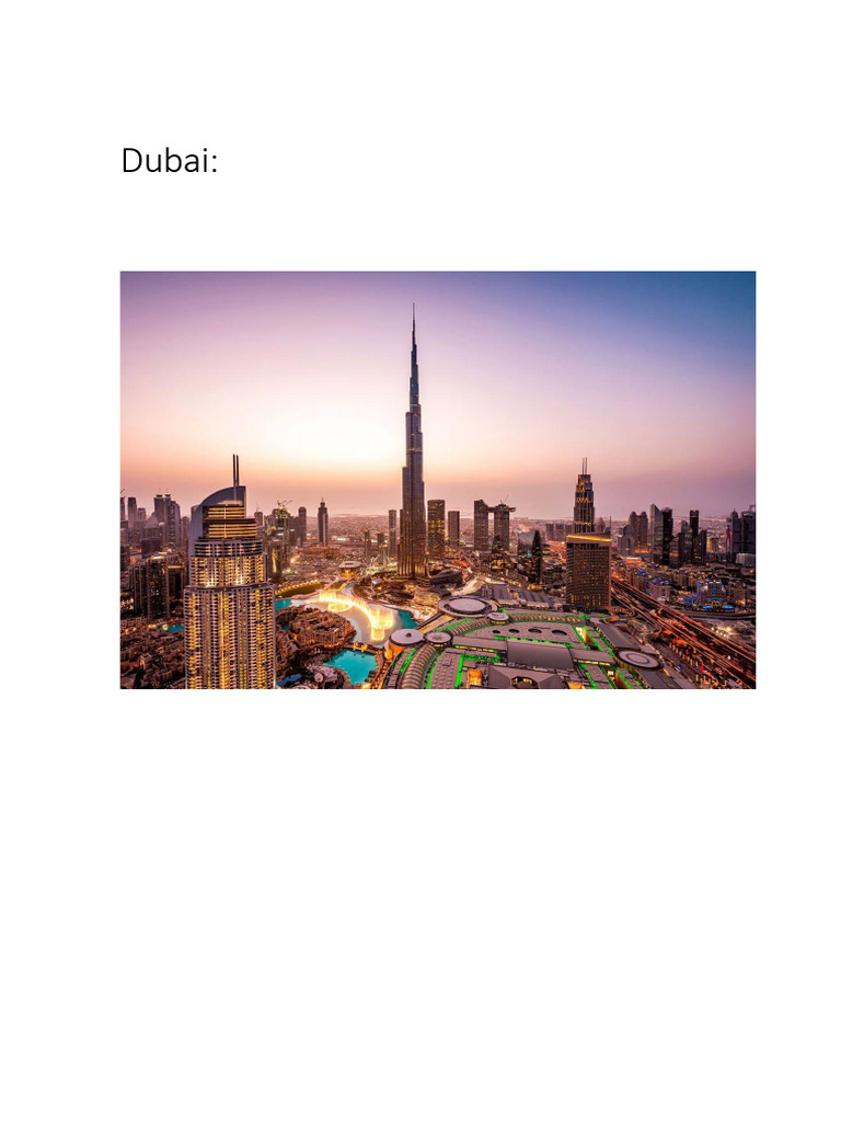Guía de Atracciones Imperdibles en Dubái | PDF | Dubai