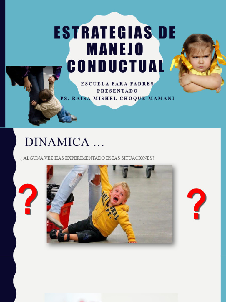 Estrategias de Manejo Conductual | PDF | Reforzamiento | Comportamiento