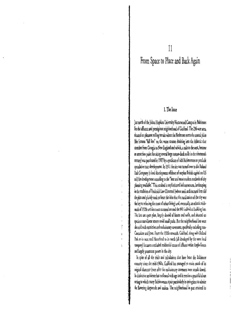 From Space To Place and Back - David Harvey | PDF