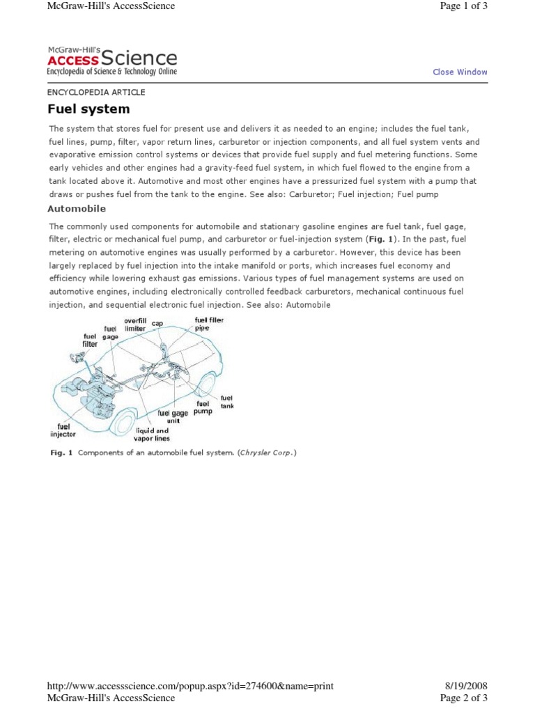 Fuel System | PDF