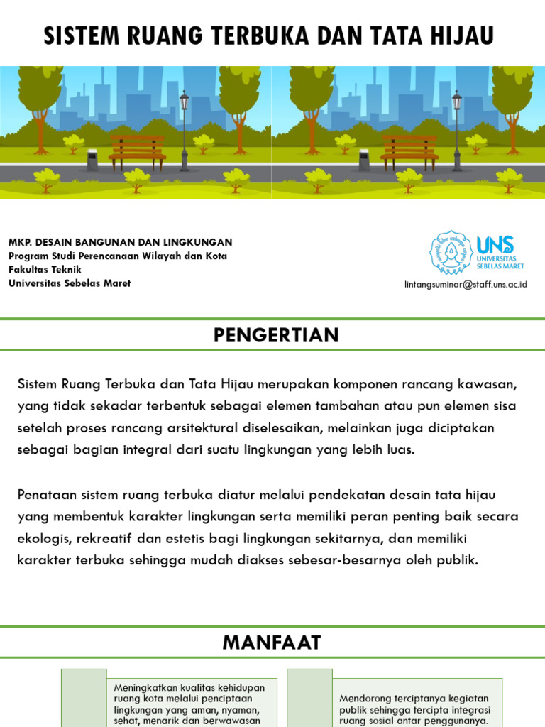 Sistem Ruang Terbuka dan Tata Hijau | PDF