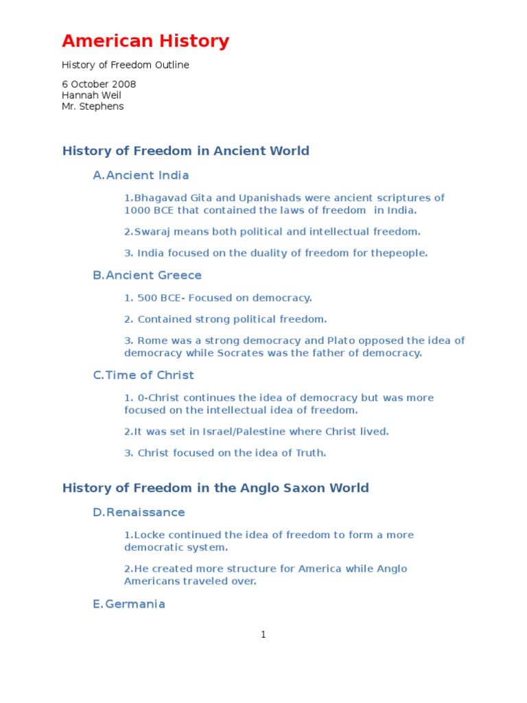 History of Freedom Across Cultures | PDF | Liberty | Democracy