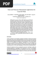 USIT Logging Tool: Cement Evaluation | PDF | Casing (Borehole) | Gases