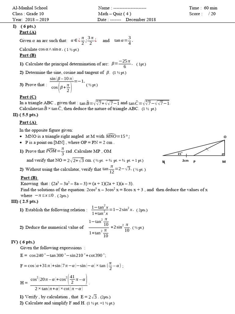 Trigonometry - GR 10 | Download Free PDF | Trigonometric Functions ...