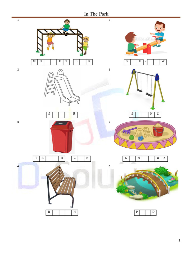 Playground Equipment List | PDF