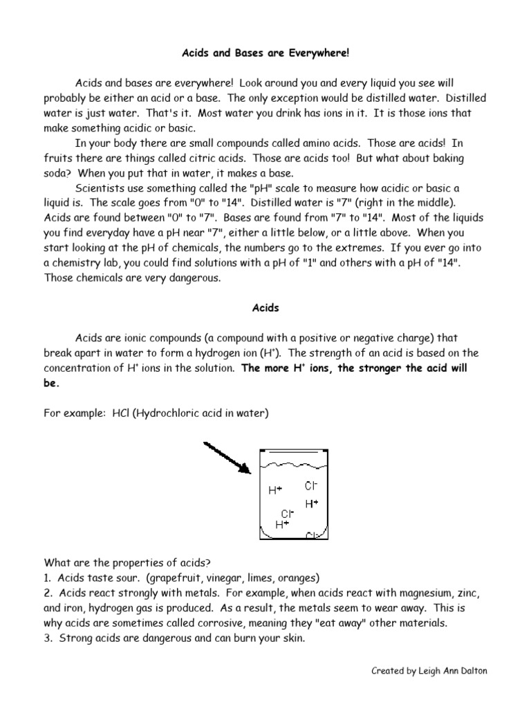 acids and bases | PDF | Acid | Ph