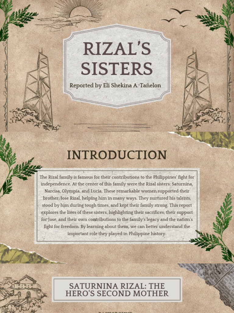 Rizal Sisters: Pillars of Support | PDF | Religion & Spirituality ...