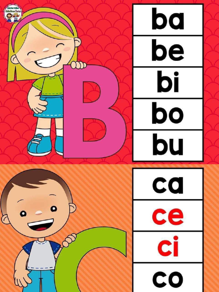 Silabario para Plastificar y Decorar PDF Parte1 | PDF