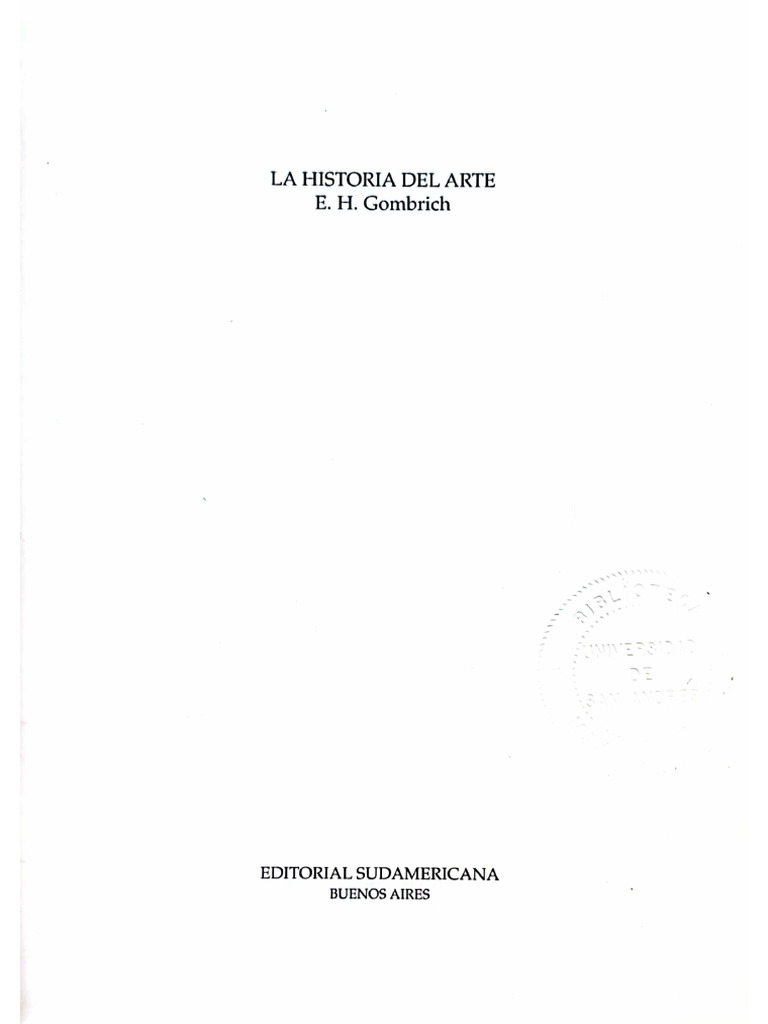 Gombrich, E - Historia Del Arte, Índice e Introducción | PDF