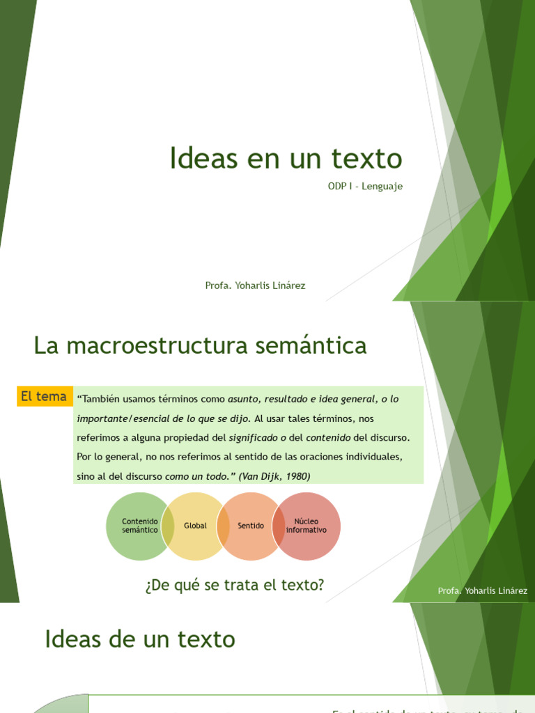 Semana 3. Ideas de Un Texto | PDF