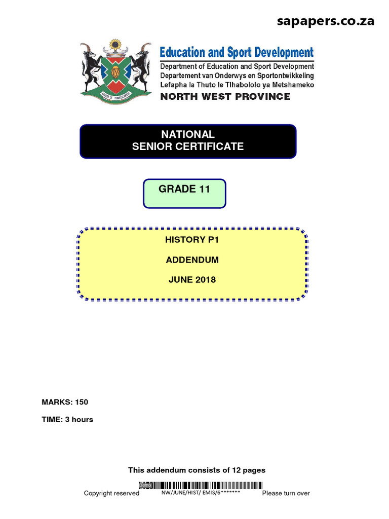 History GR 11 ADDENDUM - 1 | PDF | Vladimir Lenin | Banks