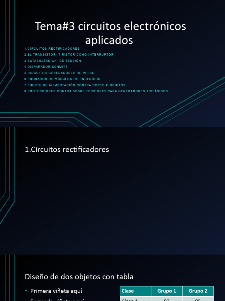 Tema#3 circuitos electrónicos aplicados | PDF