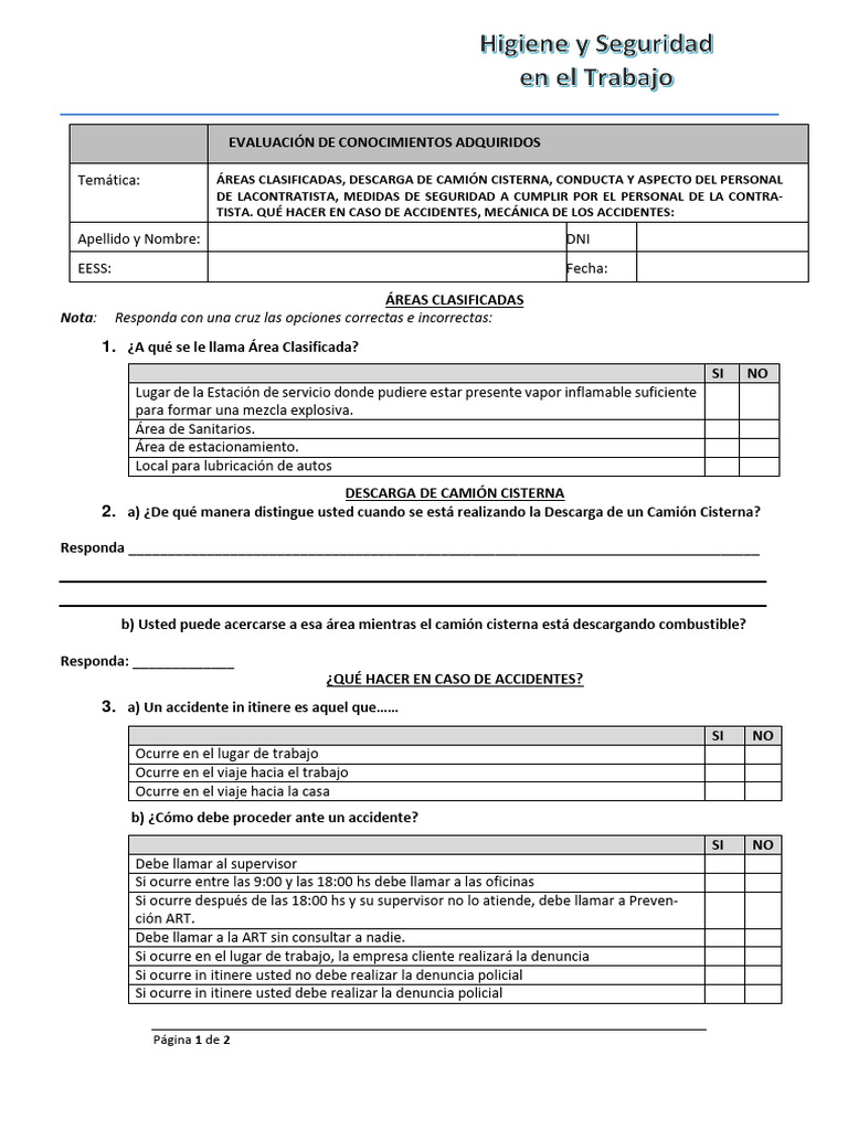 Evaluación Seguridad en EESS | PDF
