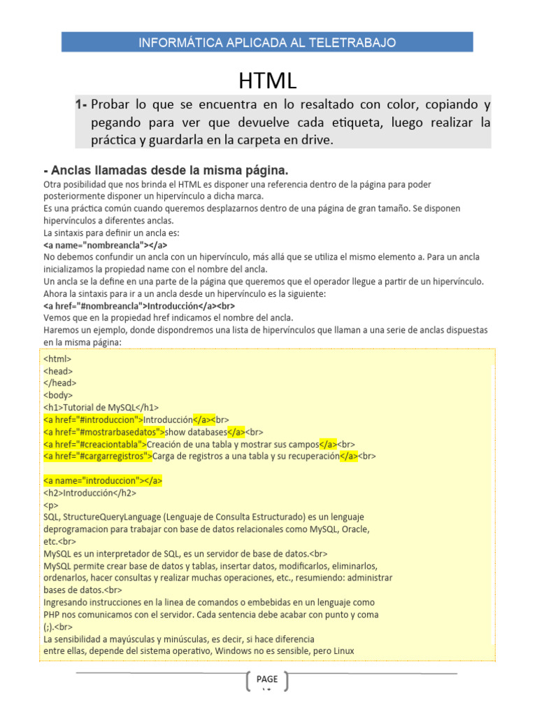 HTML Act 4 1 | PDF | Mi sql | SQL