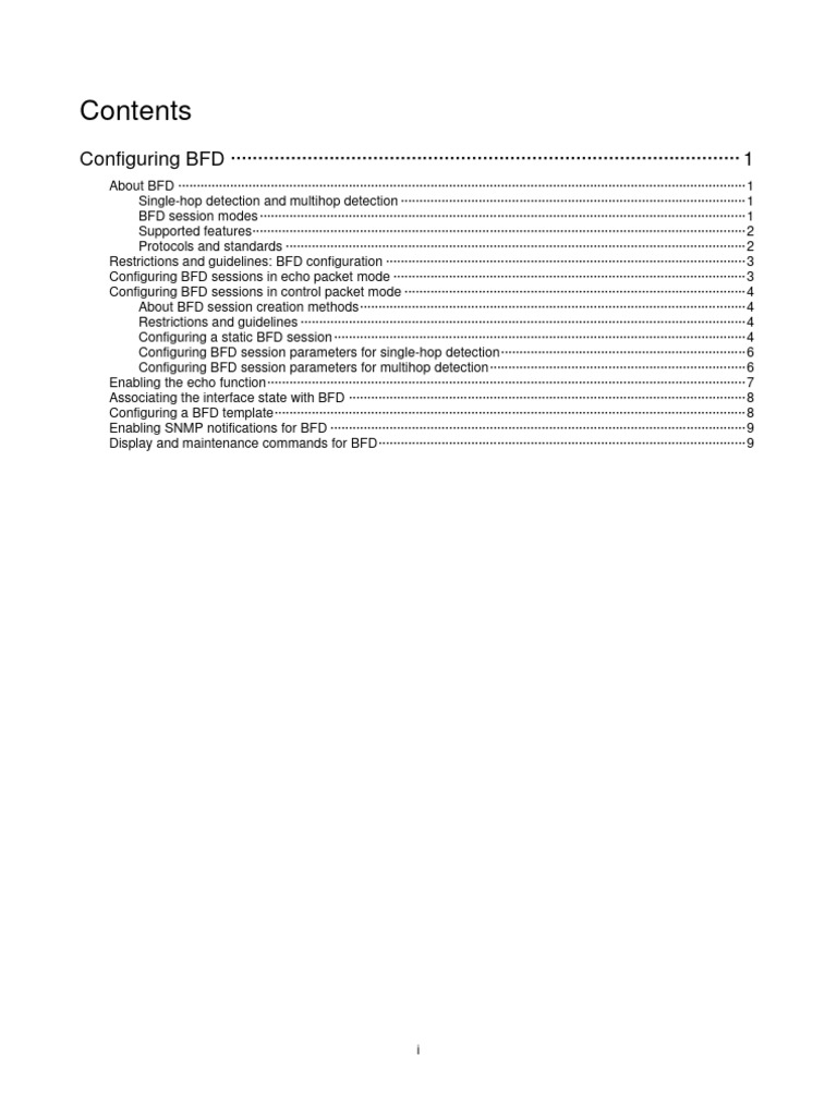 05-High Availability-BFD Configuration | PDF | Networking | Multiprotocol Label Switching