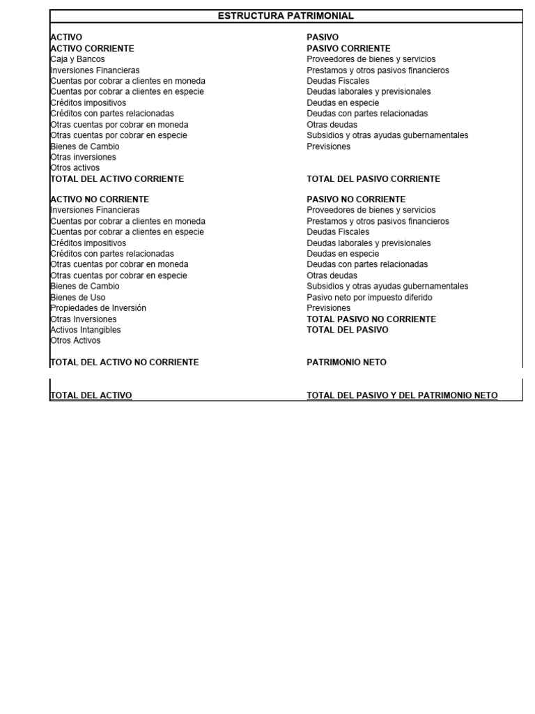 Estructura Patrimonial - RT 56 | PDF