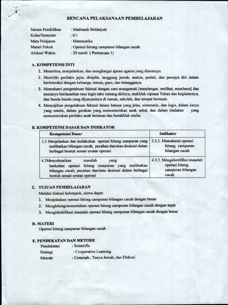 1 - LK 5 Menyusun Instrumen PTK - Unik Fepriyanti | PDF