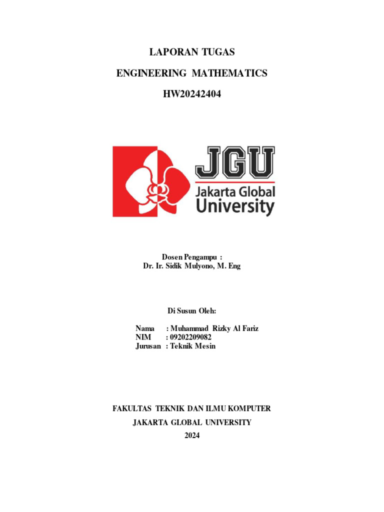 Tugas Engineering Mathematics Rizky | PDF