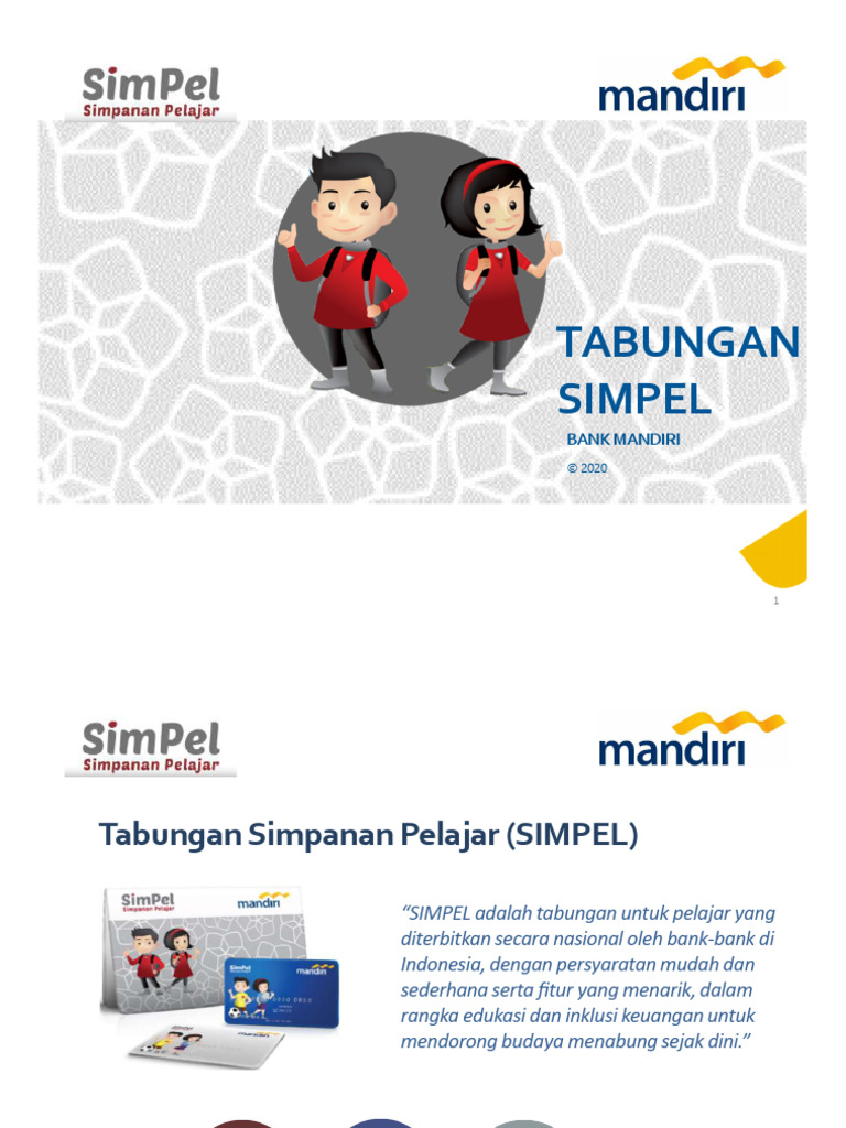 Tabungan SIMPEL untuk Pelajar Mandiri | PDF