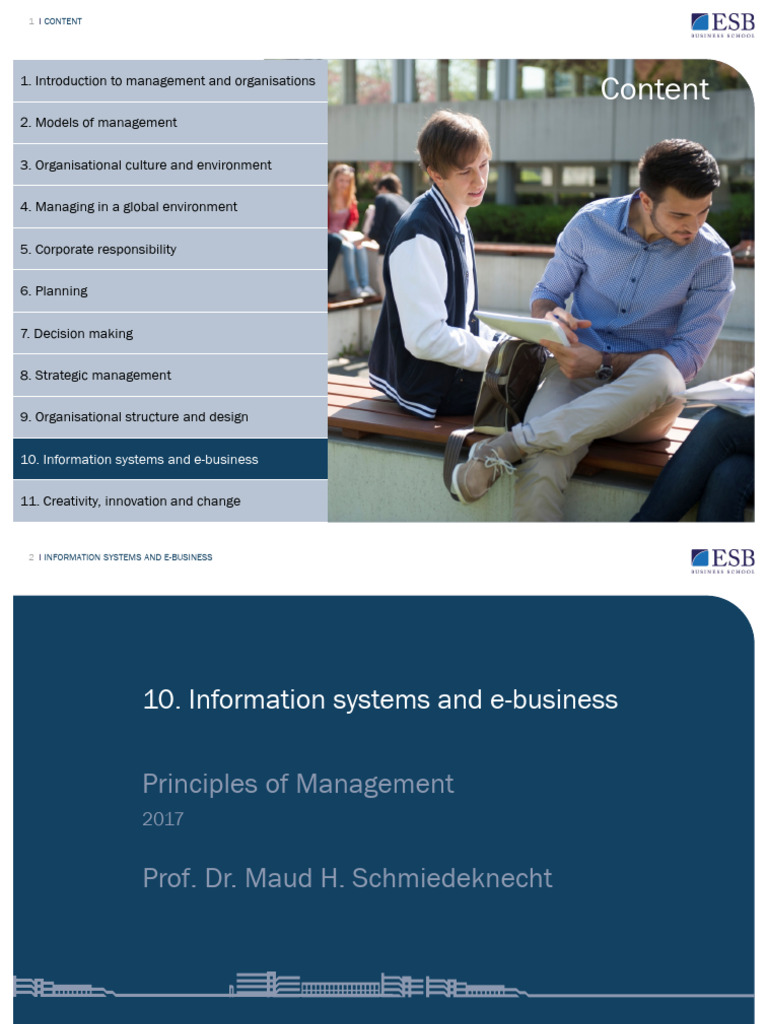 POM - 10. Information Systems and E-Business | PDF | Information System | Electronic Business