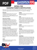C900 PVC Pipe Specifications & Dimensions | PDF | Pipe (Fluid ...