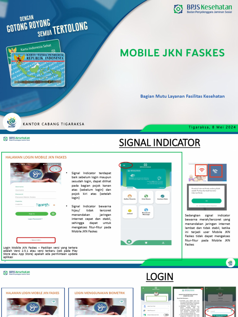 Sosialisasi Mobile JKN Faskes - 8 Mei 2024 | PDF