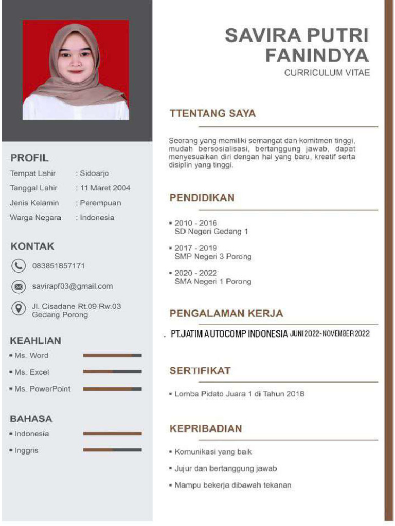 CV Lengkap | PDF
