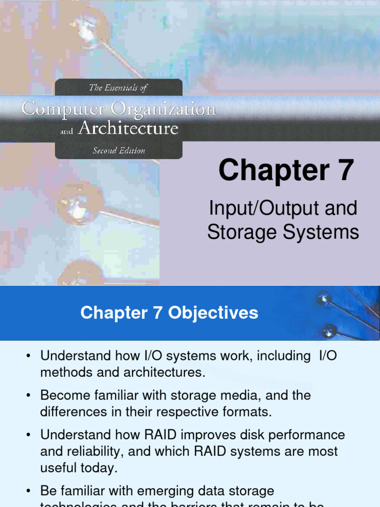 Ch07 IO and Storage Systems | PDF | Input/Output | Hard Disk Drive