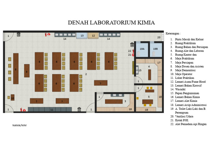 Denah Lab Kimia | PDF