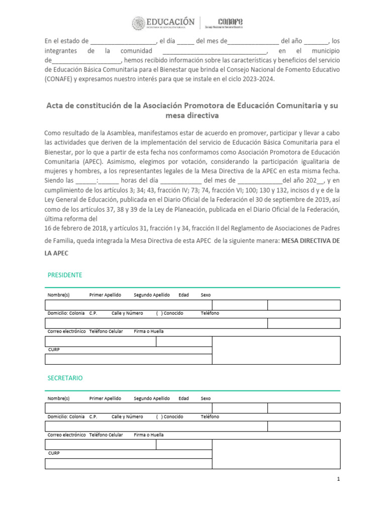 Acta CONS-APEC 23-24 GDE | PDF | Gobierno