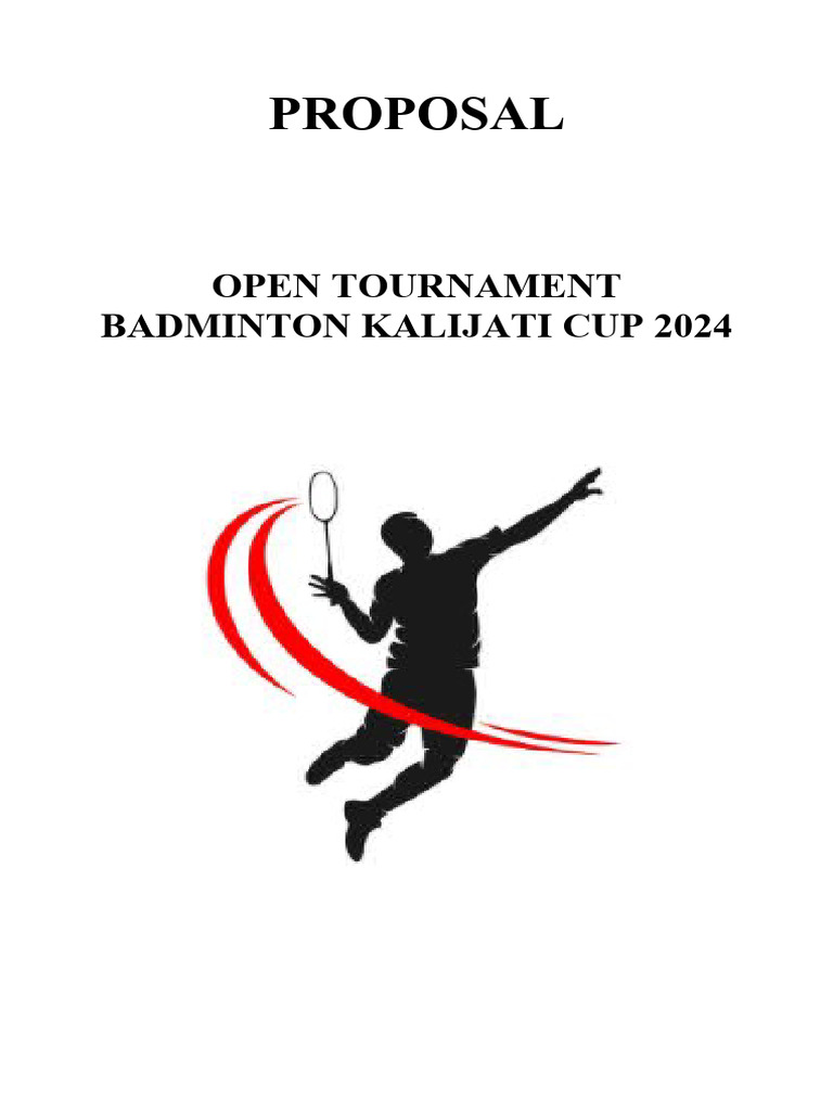 Proposal Open Turnamen Badminton | PDF
