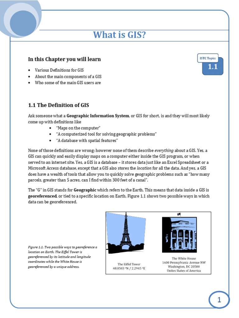 1 1 What Is GIS | PDF | Geographic Information System | Arc Gis