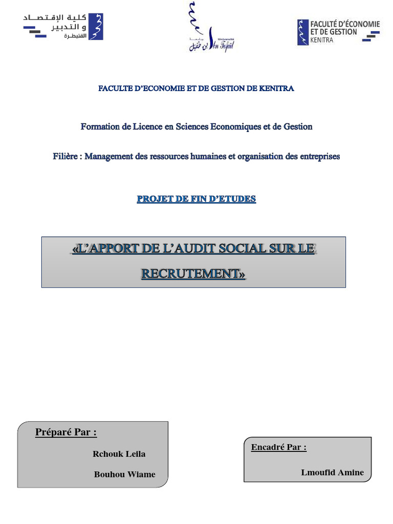 Pfe 2024 | PDF | Gestion des ressources humaines | Recrutement