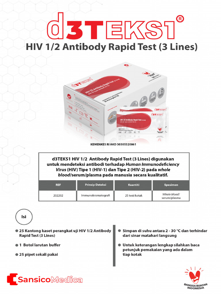 D3teksi HIV 1 - 2 Brochure | PDF