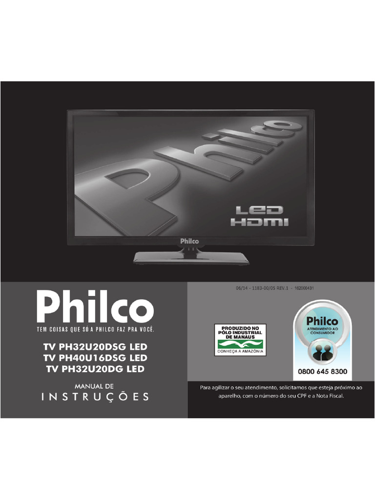 Philco PH32U20DSG LED Television | PDF