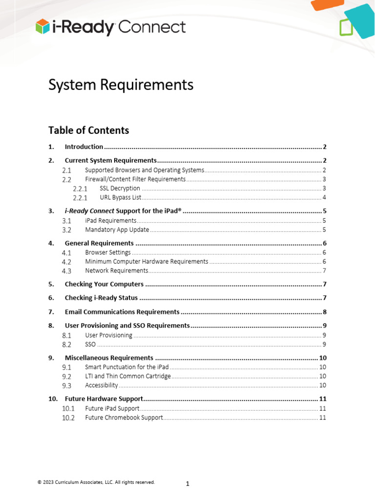 Iready System Requirements | PDF | Ios | Chromebook