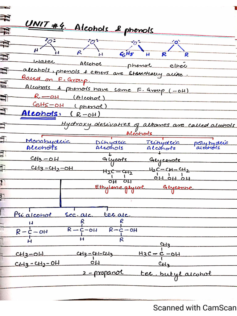 Lec Alcohols | PDF