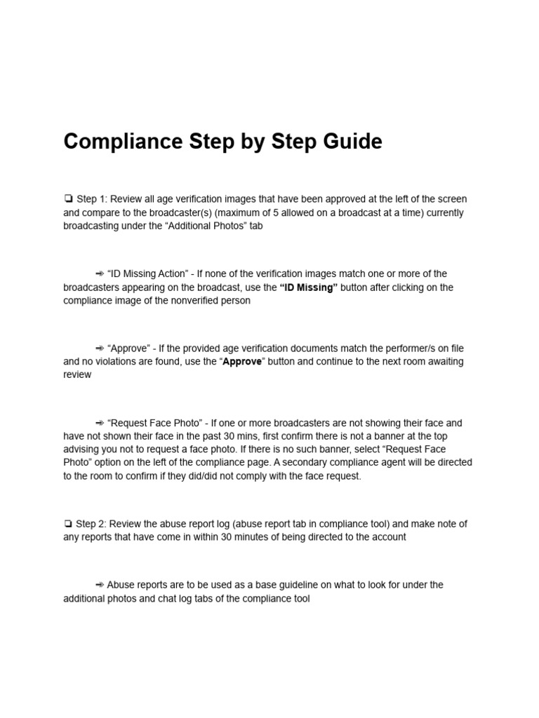 Compliance Step by Step Guide | PDF | Cyberspace | World Wide Web