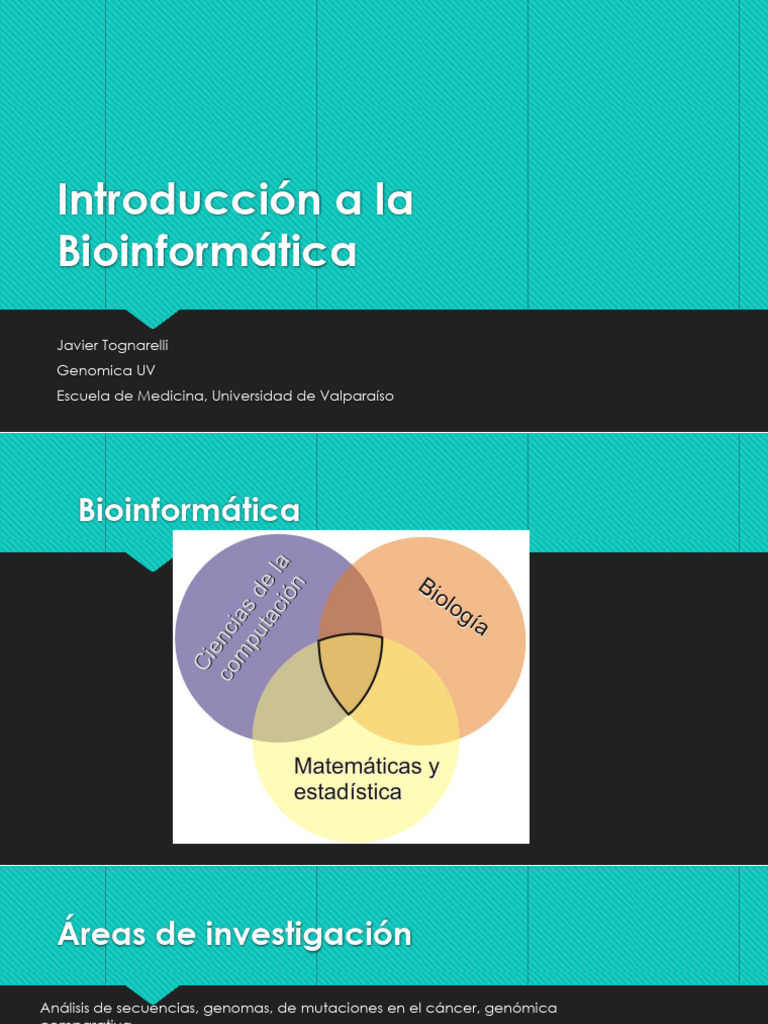 02v1.0 - Introducción A La Bioinformática | Descargar gratis PDF | Bioinformática | Biología ...
