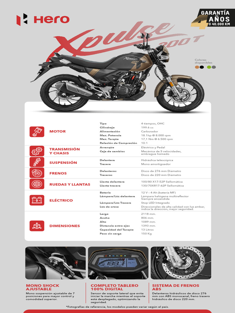 Ficha-tecnica-XPULSE-200T-GUATEMALA | Descargar gratis PDF | Sistema de ...