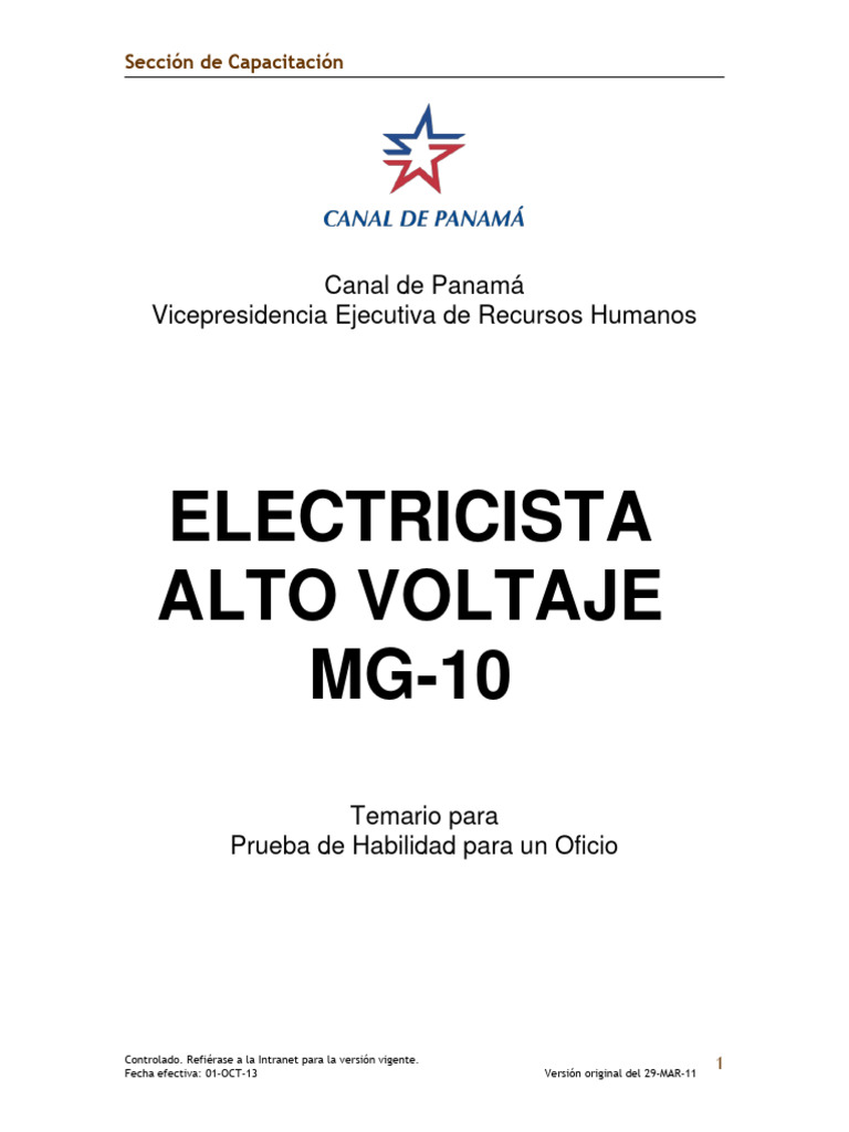 Electricista Alto Voltaje MG 10 | PDF | Transformador | Ingenieria ...
