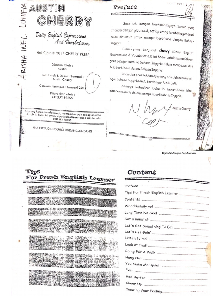 Austin Cherry English Book Pdf