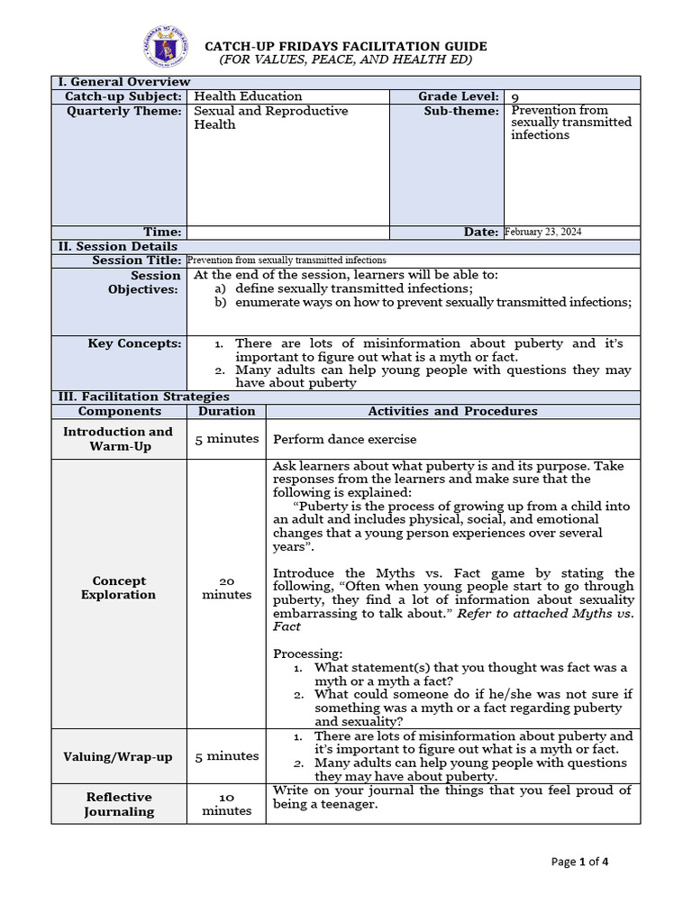 Teaching Guide Catchup Health Grade9 | PDF | Learning | Behavioural ... Teaching Guide Catchup Health Grade9 | PDF | Learning | Behavioural ...