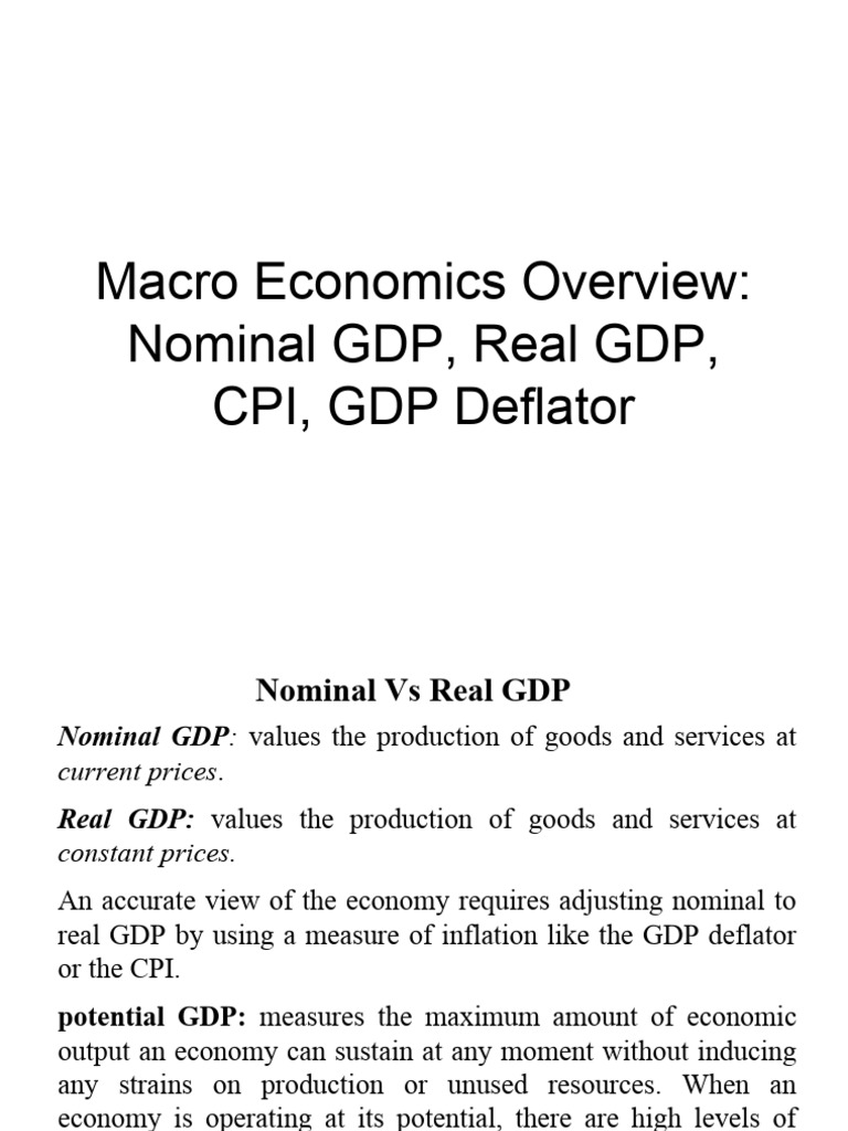 Eco BUET Macro Lec 05 17 | PDF | Gross Domestic Product | Consumer Price Index