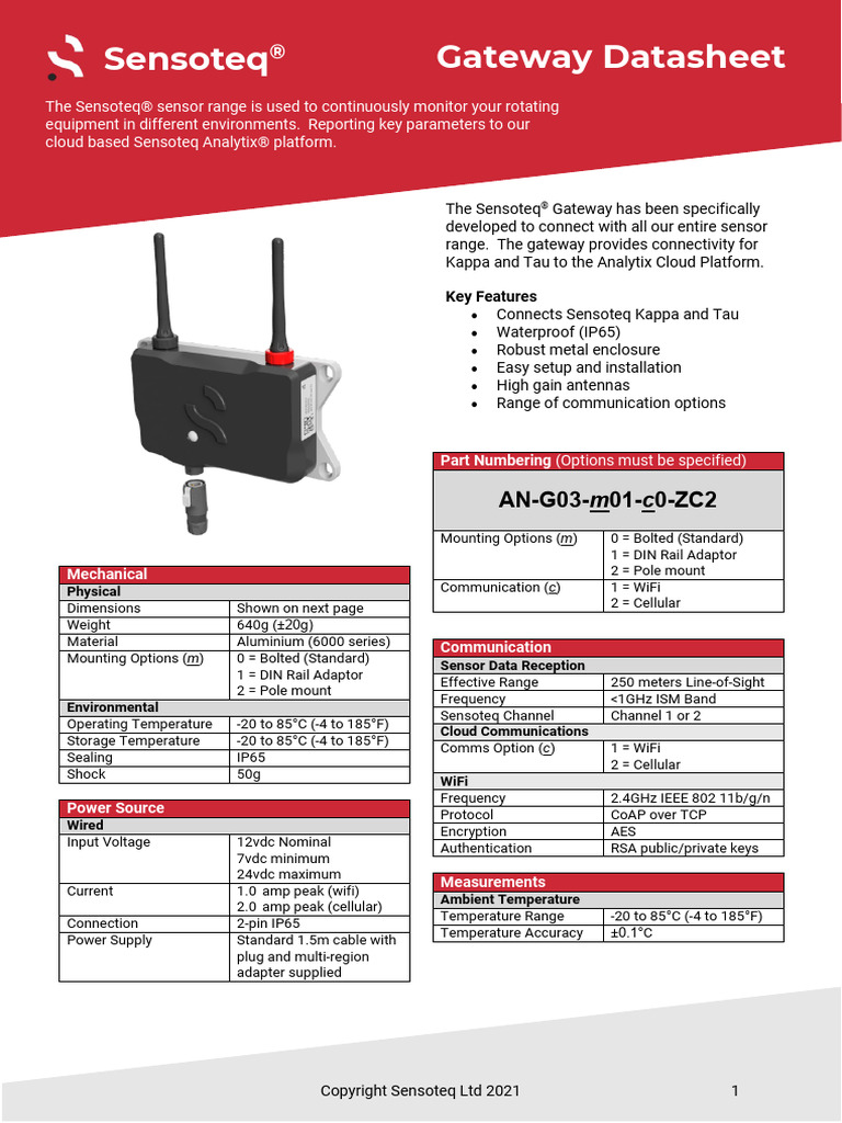 Gateway AN G03 m01 c0 ZC2 Datasheet | PDF | Telecommunications ...