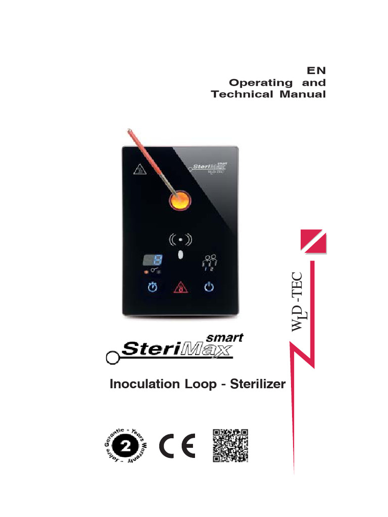 WLD-TEC SteriMax Smart Loop Sterilizer Instruction Manual | PDF | Ac ...