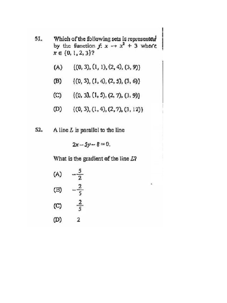 Multiple Choice Question Sheet (4b) | PDF