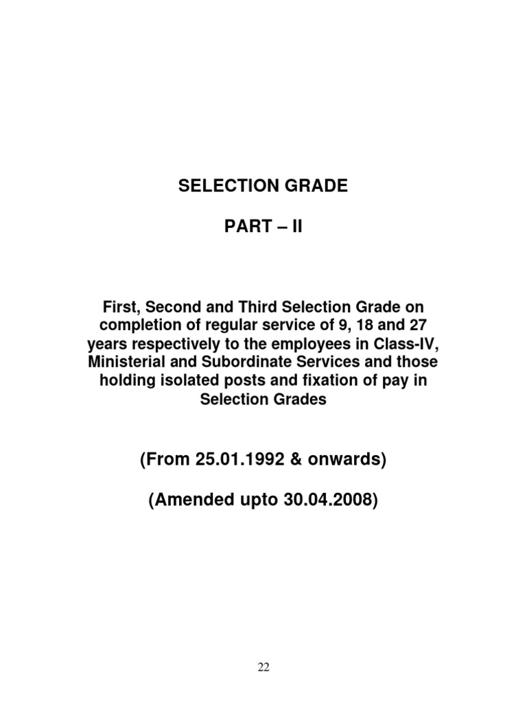 Selection Scale Rules Part-II | PDF | Government