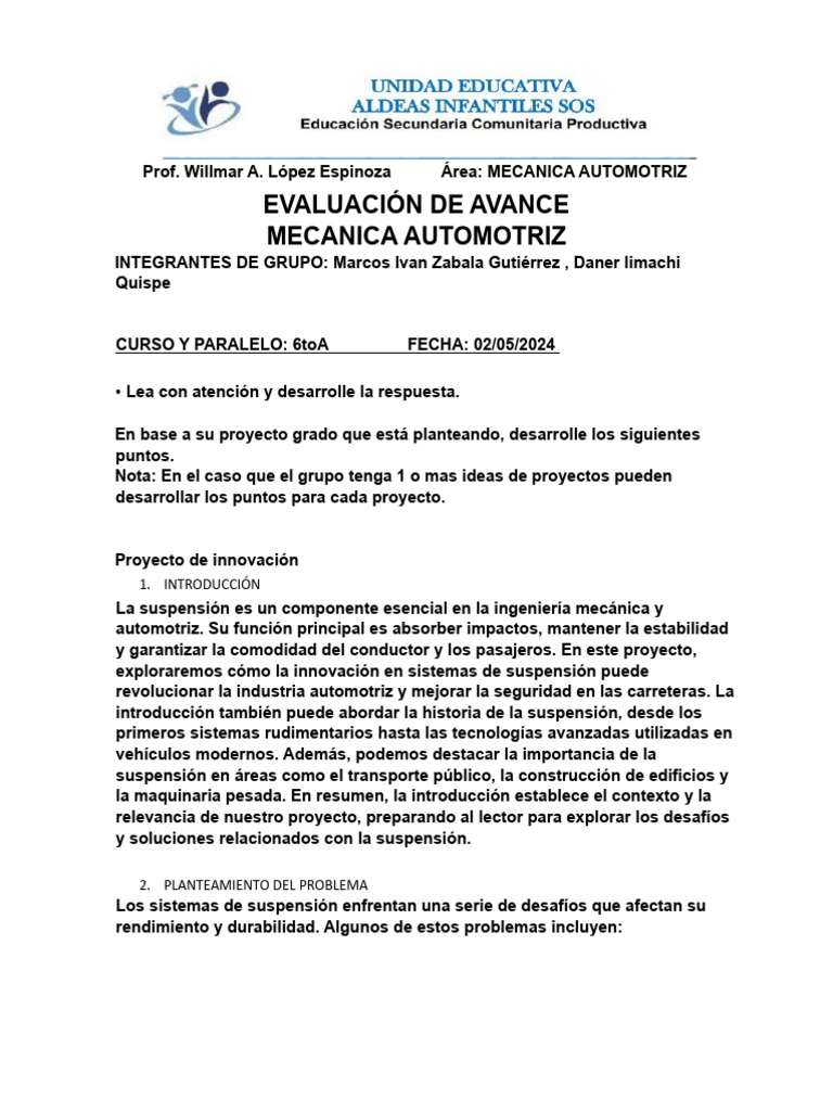 Evaluación de Avance 6to 2024 | PDF | Entorno natural