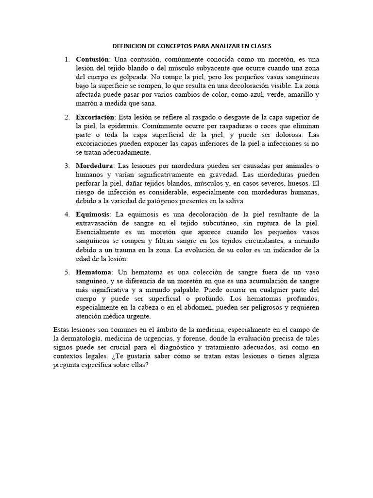 Definicion de Conceptos para Analizar en Clases | PDF Definicion de Conceptos para Analizar en Clases | PDF